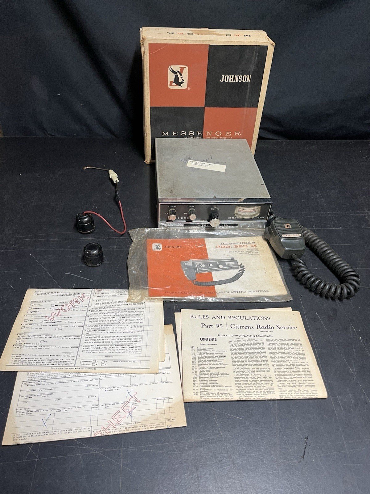 Vintage Johnson 323 Transistor Two-Way Radio