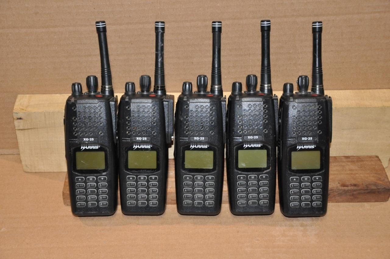 Harris XG-25 UHF Radios - Set of 5