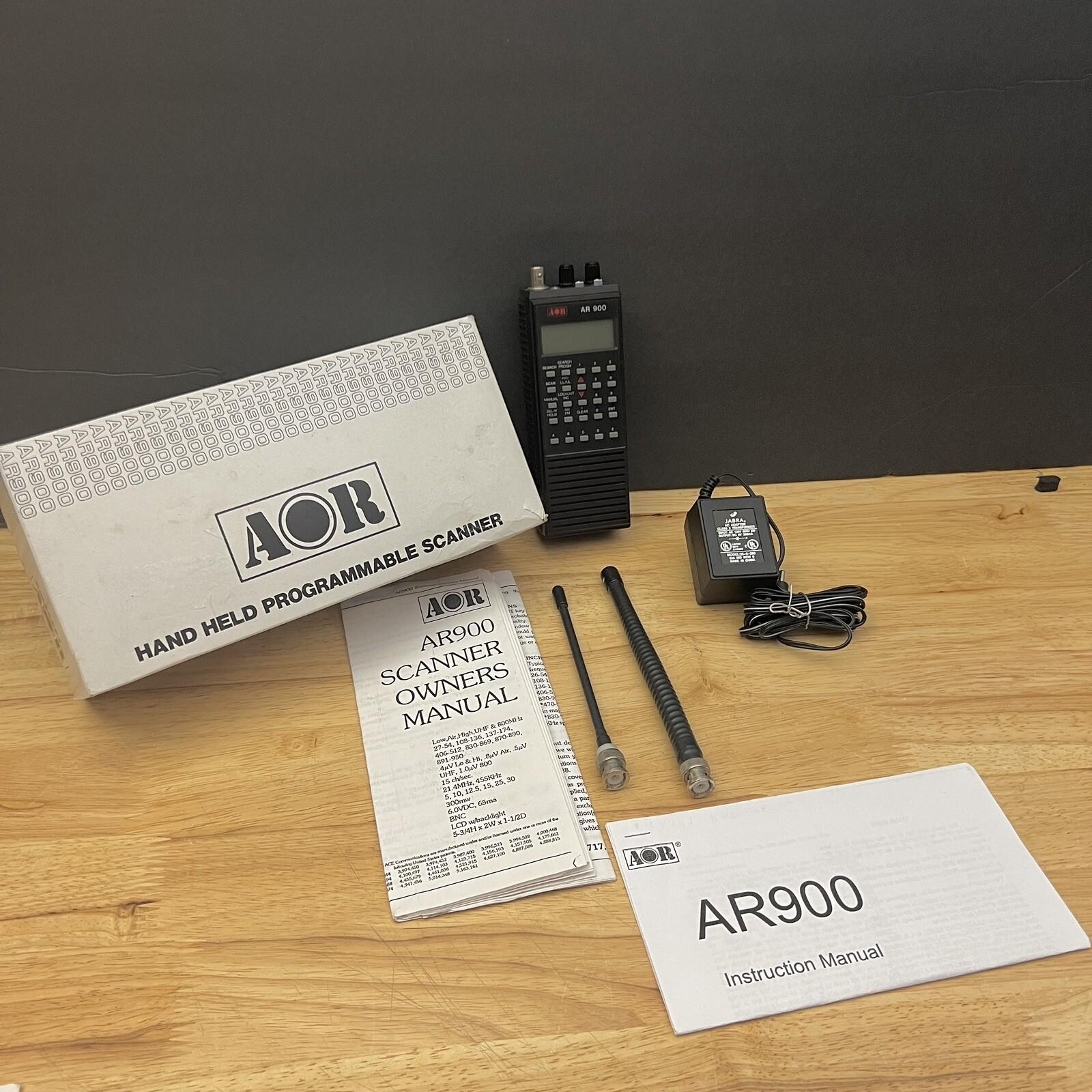 AOR AR900 Vintage Radio Scanner - Rare Find!