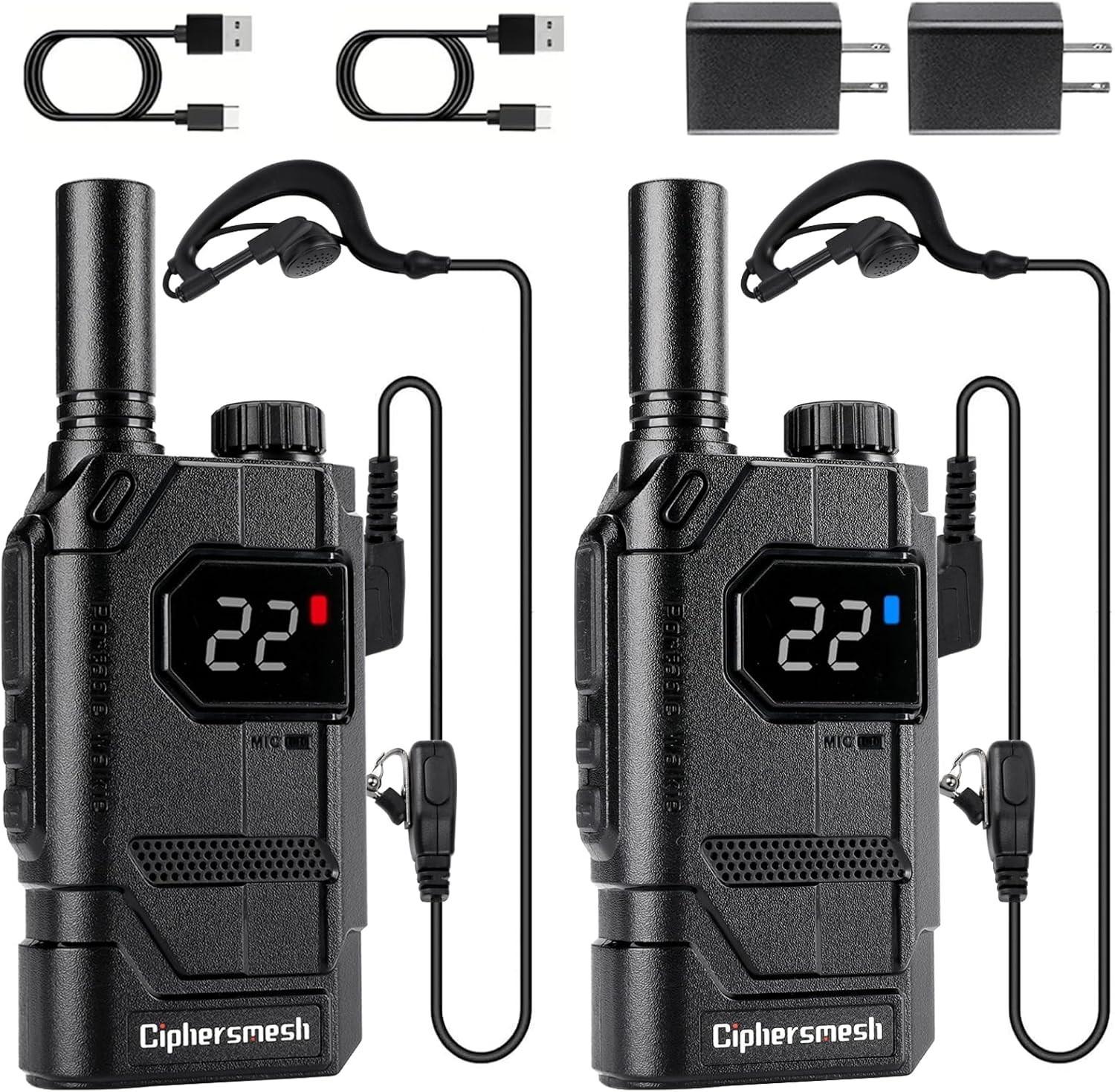 Long Range Retevis RT22 Walkie Talkies - 2 Pack