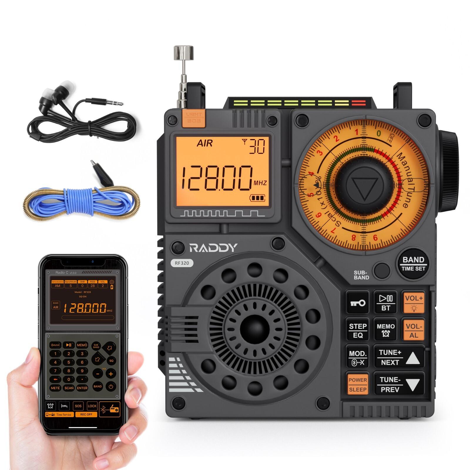 Raddy RF320: Bluetooth Shortwave Radio Receiver