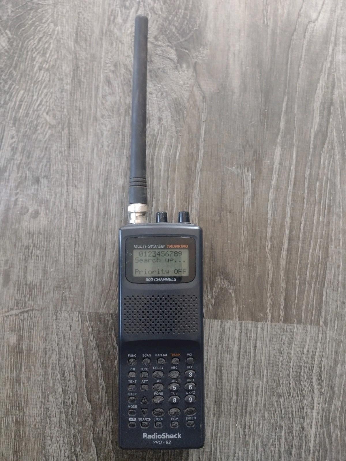 Radio Shack Pro-92 Trunking Scanner - 500 Channels