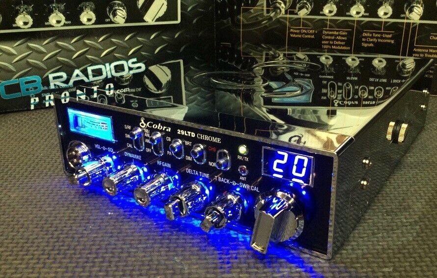 Cobra 29 LTD Chrome with Blue LED Light Rings