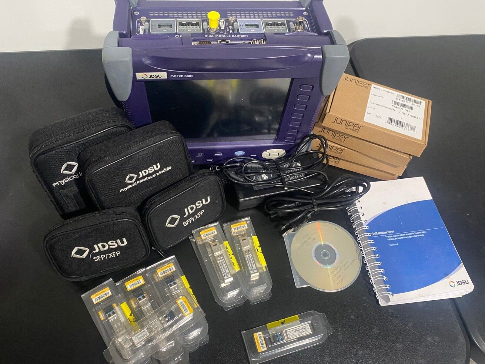 JDSU T-BERD 8000 Multitest Platform & Juniper SFP Bundle