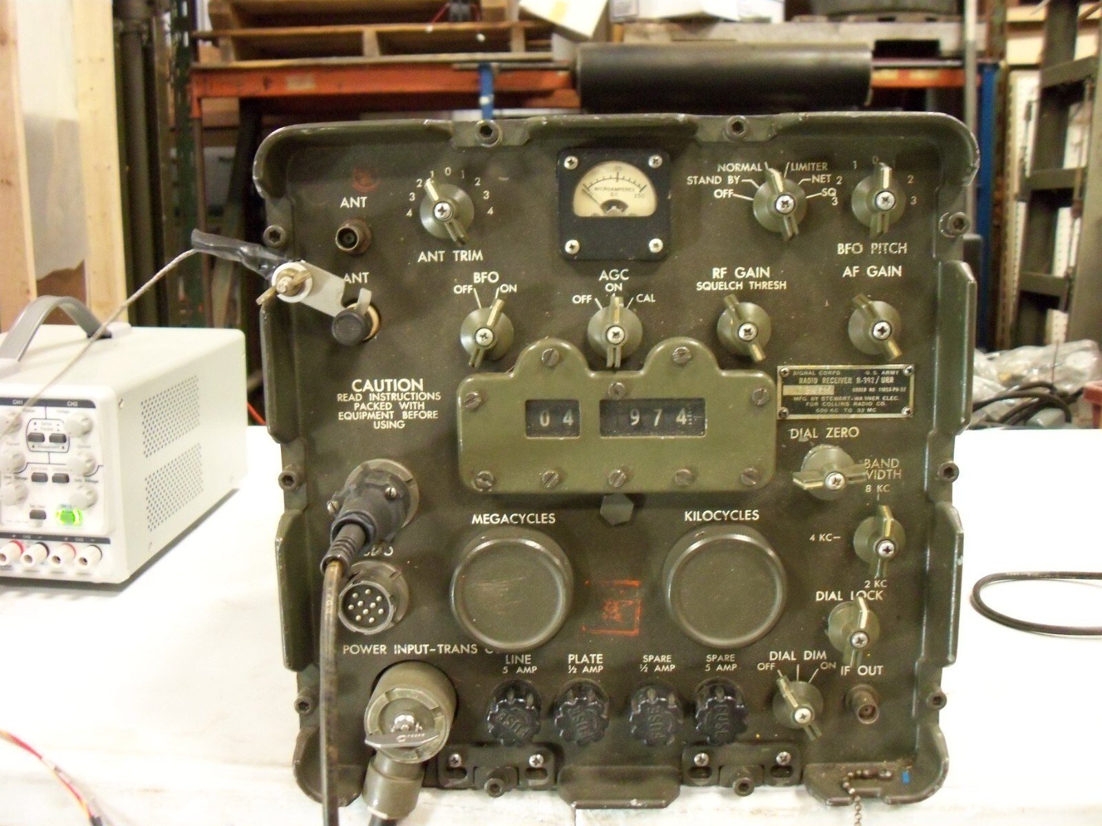 Collins R-392 Radio Receiver - Tested & Reliable