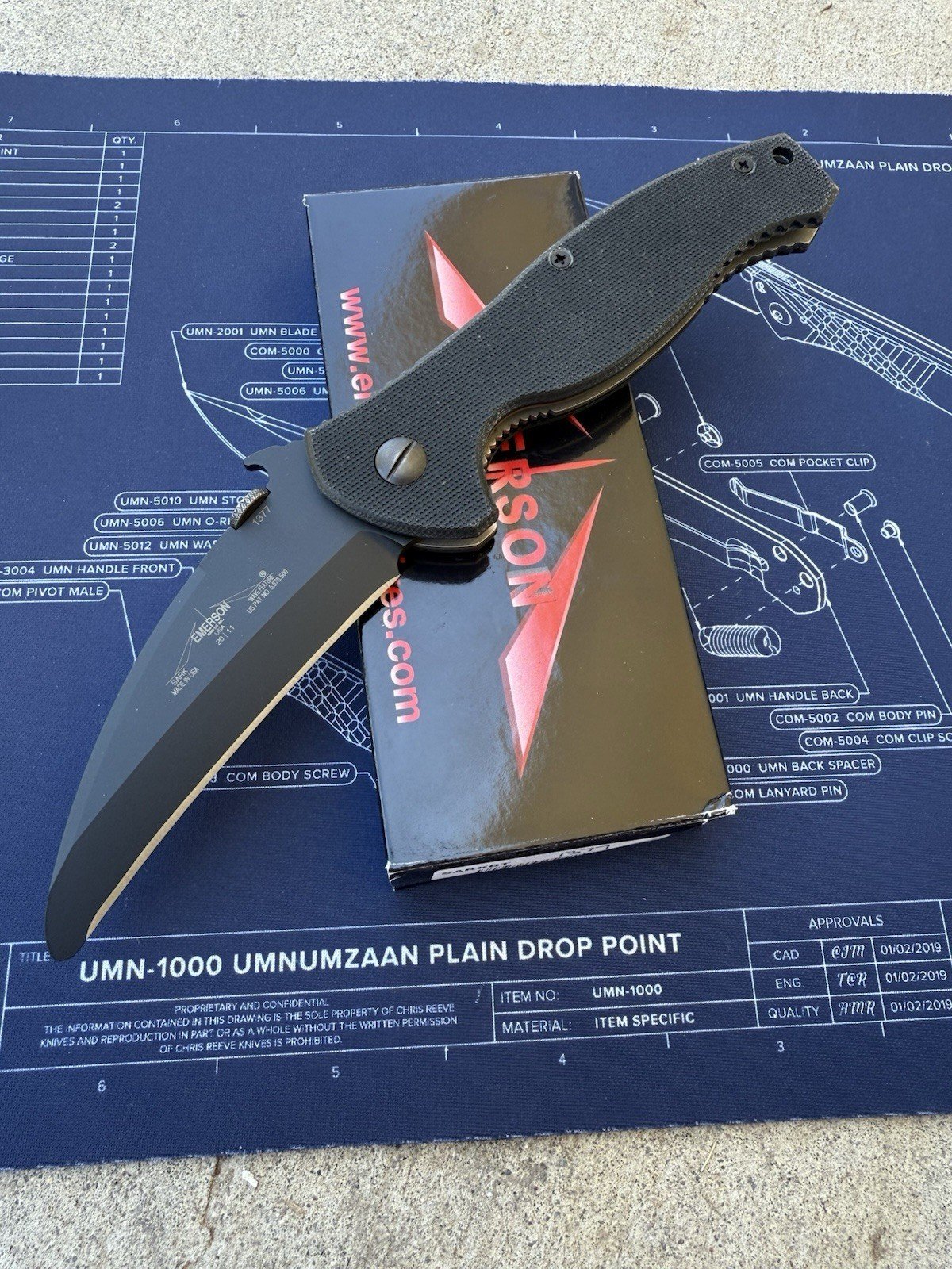 Emerson Knives Sark Tactical Wharncliffe - 2011 Model