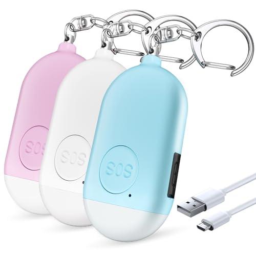Kimfly Rechargeable Safety Alarm 3-Pack - Stay Secure