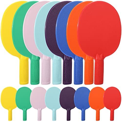 16-Piece Colorful Table Tennis Paddle Set