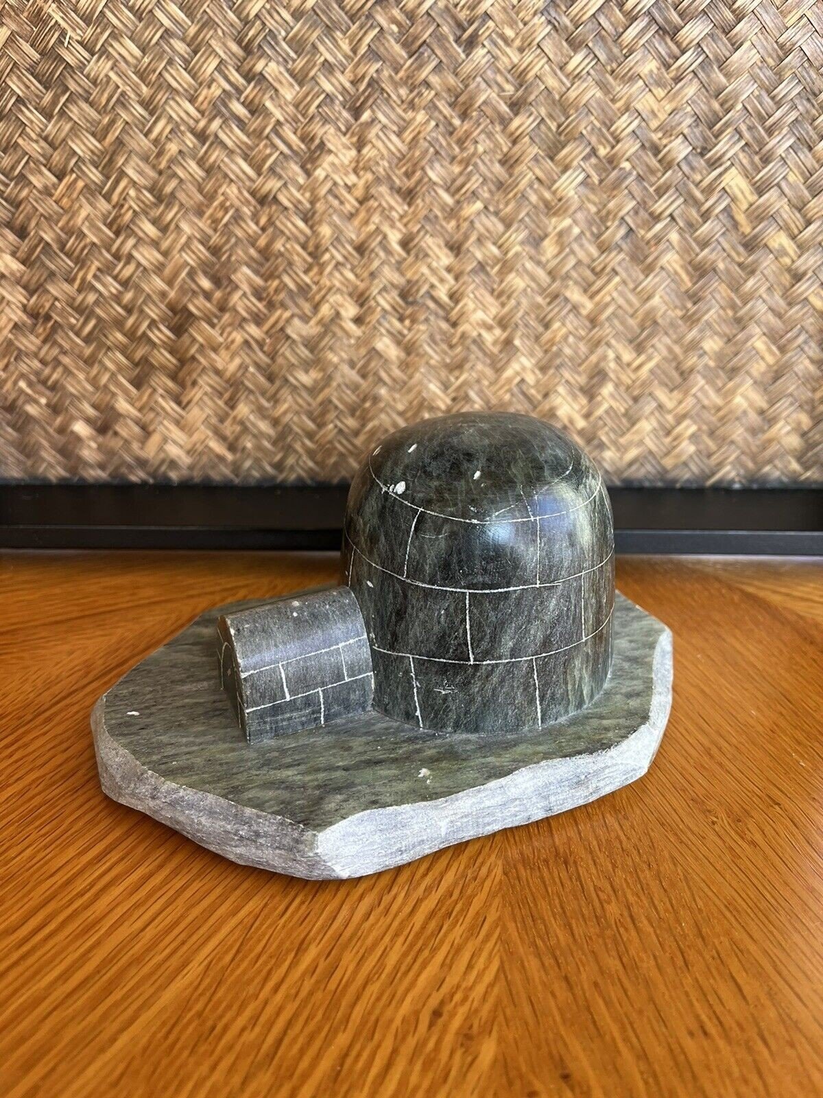 Authentic DIMU Soapstone Igloo Sculpture - Signed Art