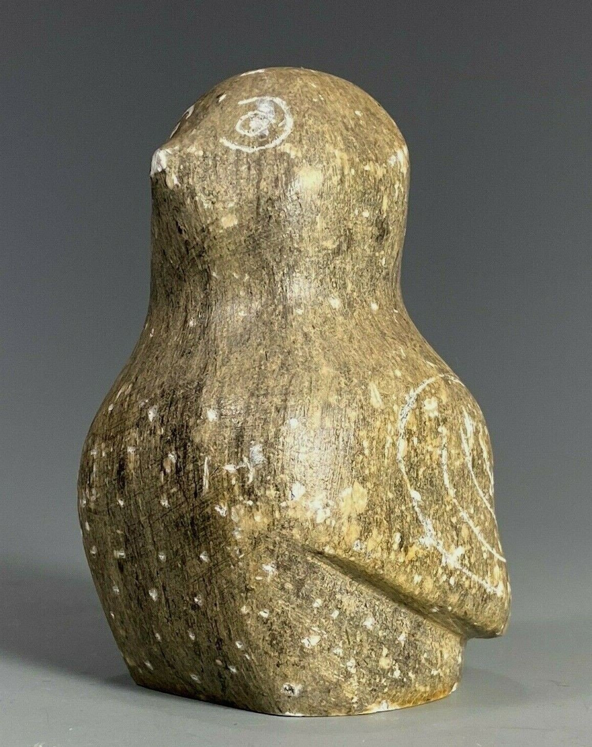 Inuit Soapstone Avian Carving by DIMU - Unique Art