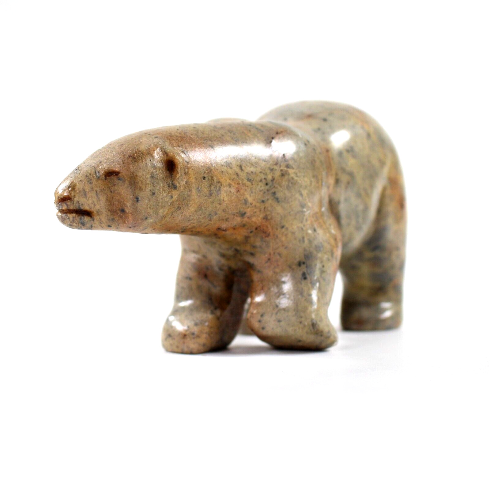 Inuit Stone Carving Sculpture: Exquisite Polar Bear Art