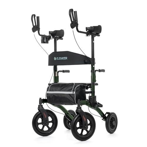 ELENKER All-Terrain Rollator Walker with Seat