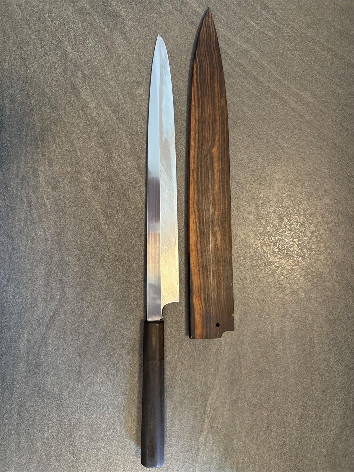 Suisin Inox 12” Yanagi Knife - Ebony Handle