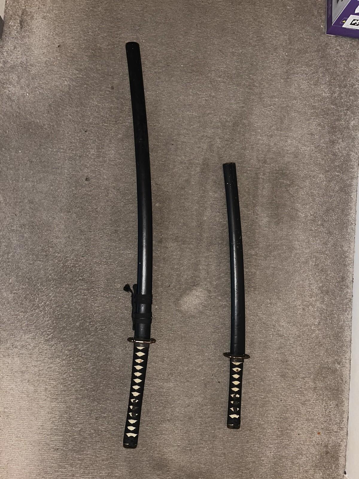 Authentic 2pc Japanese Samurai Katana Sword Set