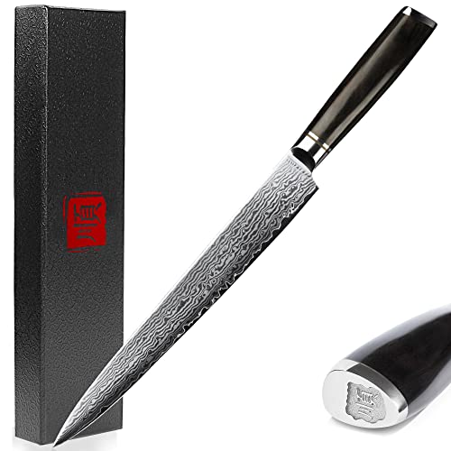Premium YOUSUNLONG 10 Yanagiba Sushi Knife: Expertly Crafted Damascus Steel