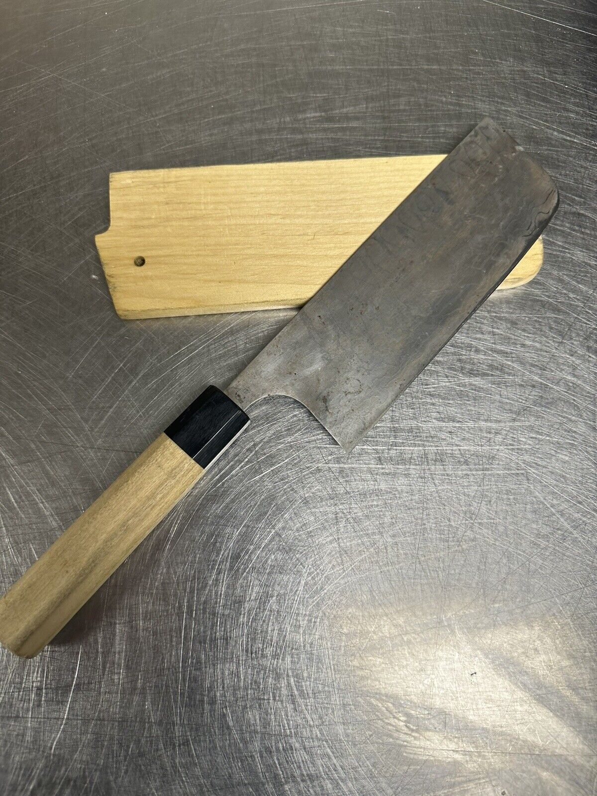 Masakage Shimo Nakiri: Precision Japanese Knives - Damascus