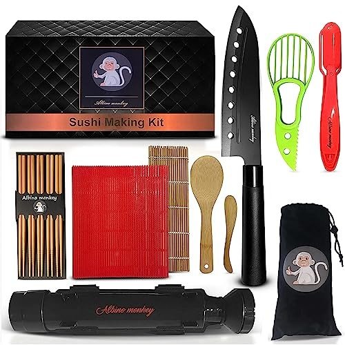 Sushi Making Kit with Premium Sashimi Knife
