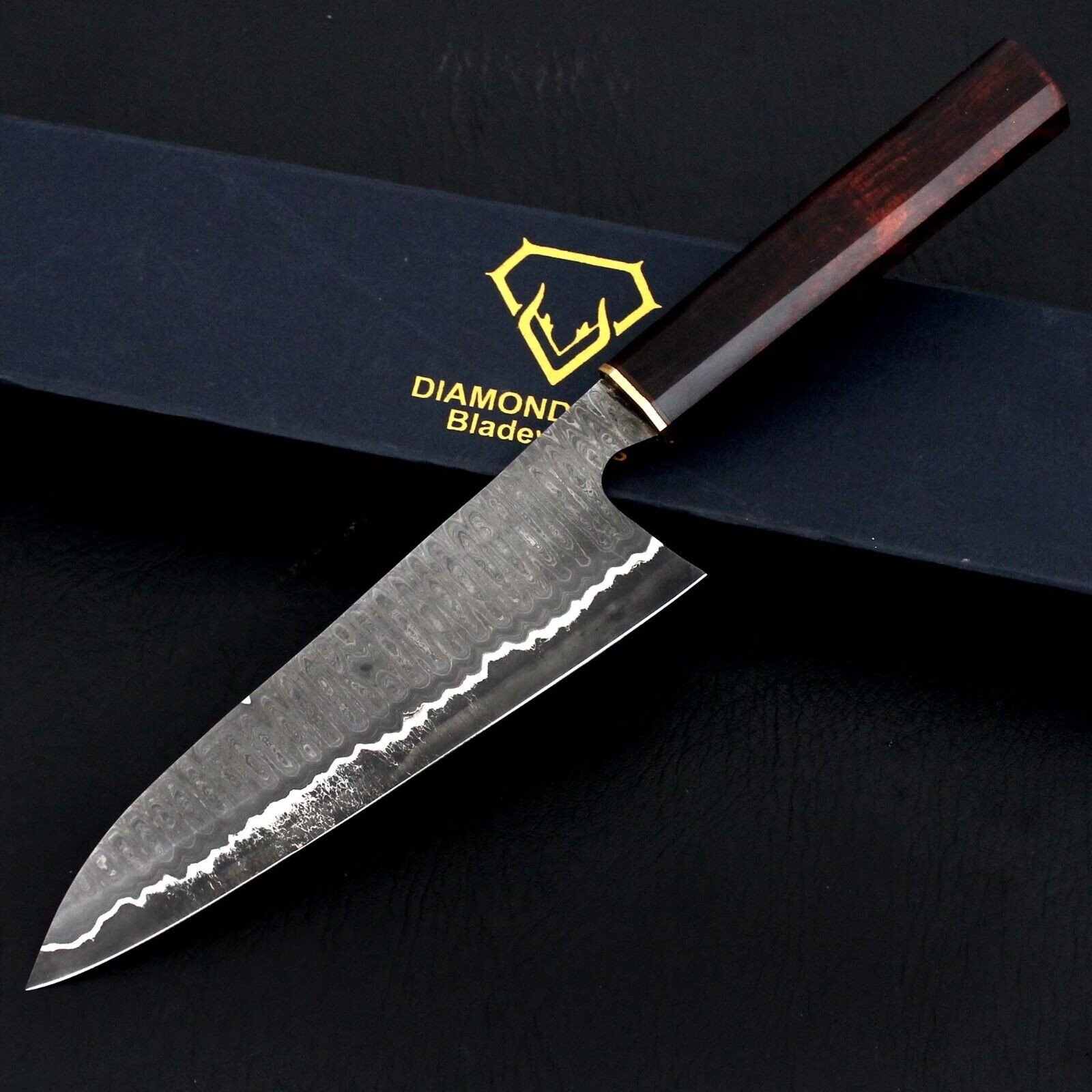 Custom Japanese Damascus Gyuto Knife - Premium Quality