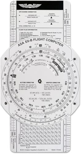 ASA E6B Flight Computer: Essential Pilot Supplies
