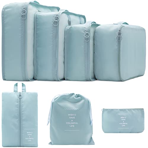 Streamline Your Aviation Travel with 7-Piece Packing Cubes