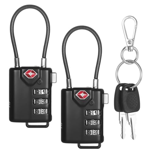 TSA-Approved 2-Pack Luggage Locks for Security