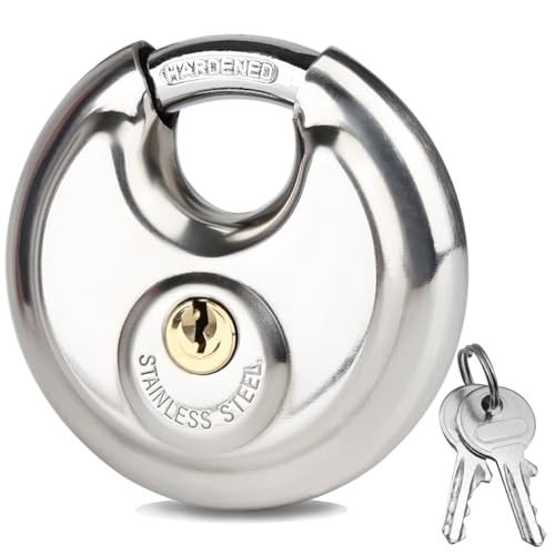 70mm Heavy Duty Waterproof Disc Locks - 2 Pack