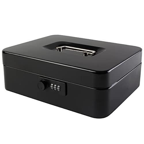 KYODOLED Large Cash Box with Unpickable Lock
