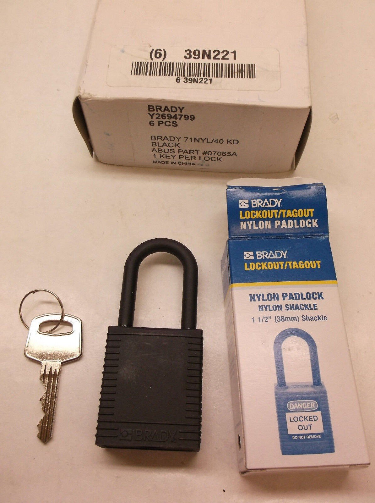 Secure Your Space: 6 Black Lockout Padlocks Set
