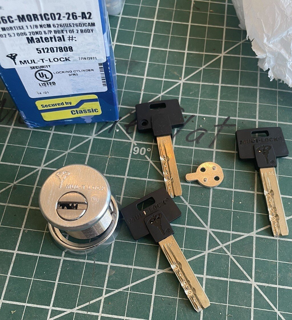 High-Security Mul T Lock Cylinder - Unpickable Protection