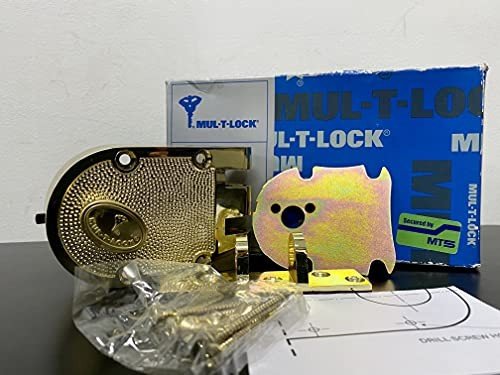 Mul-T-Lock MT5+ Jimmy Proof Lock - Brass Quality