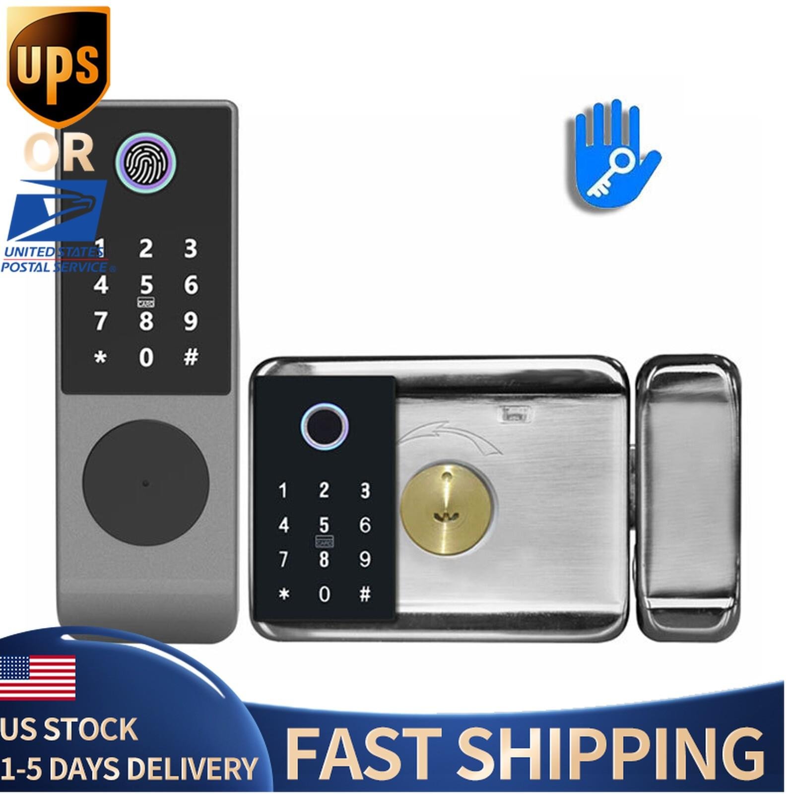 Waterproof Smart Lock: Fingerprint & WiFi Access