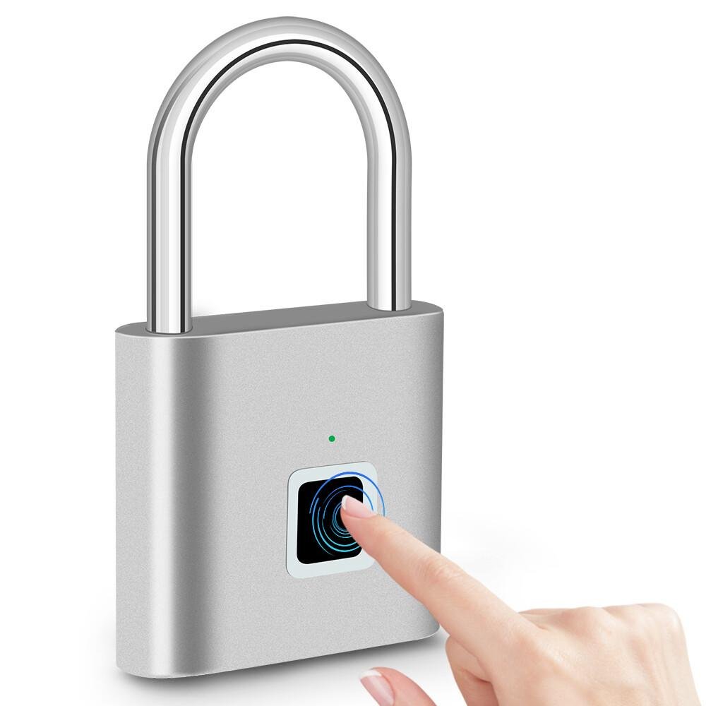 Keyless Fingerprint Padlock: Waterproof & Rechargeable