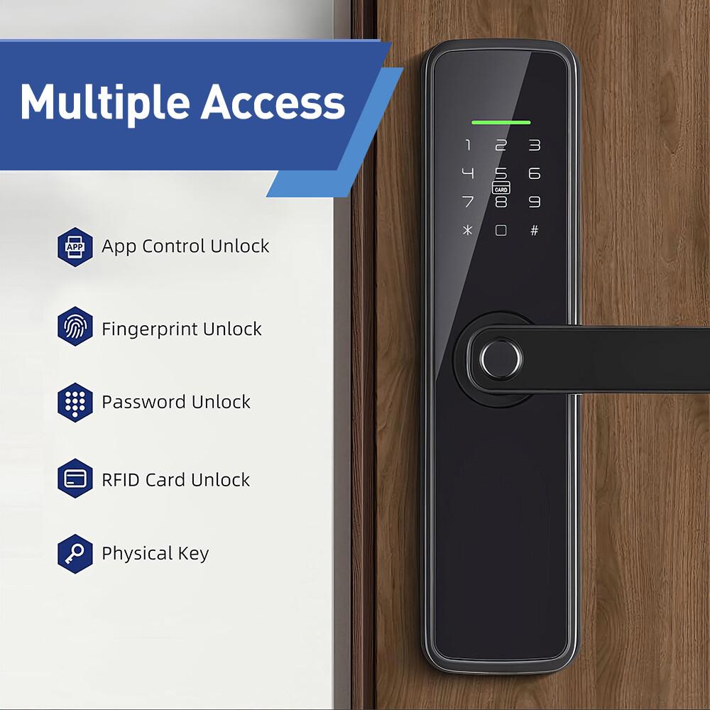 Secure Fingerprint Smart Door Lock with Handle