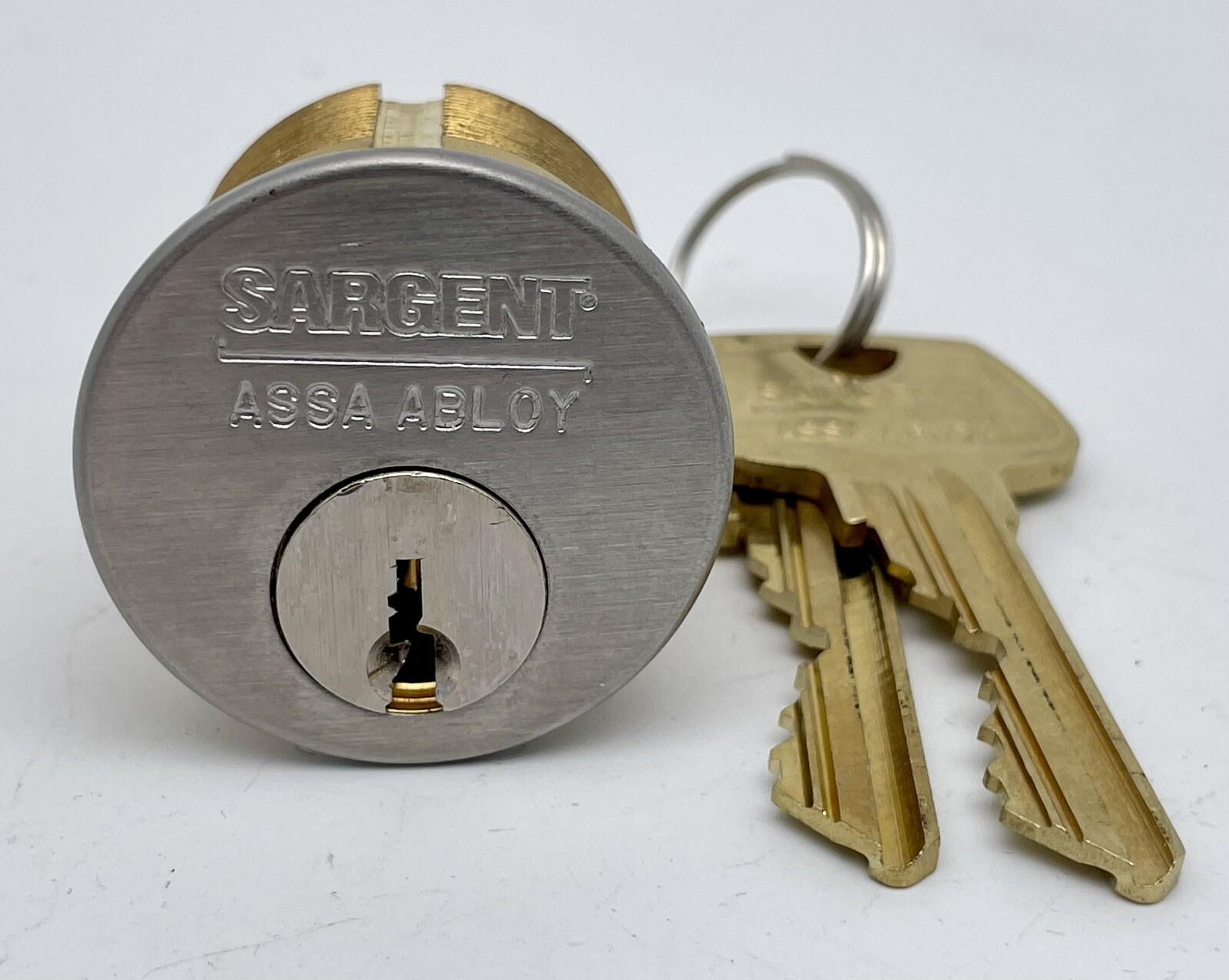 Unpickable SARGENT Assa Abloy Mortise Cylinder Keyed