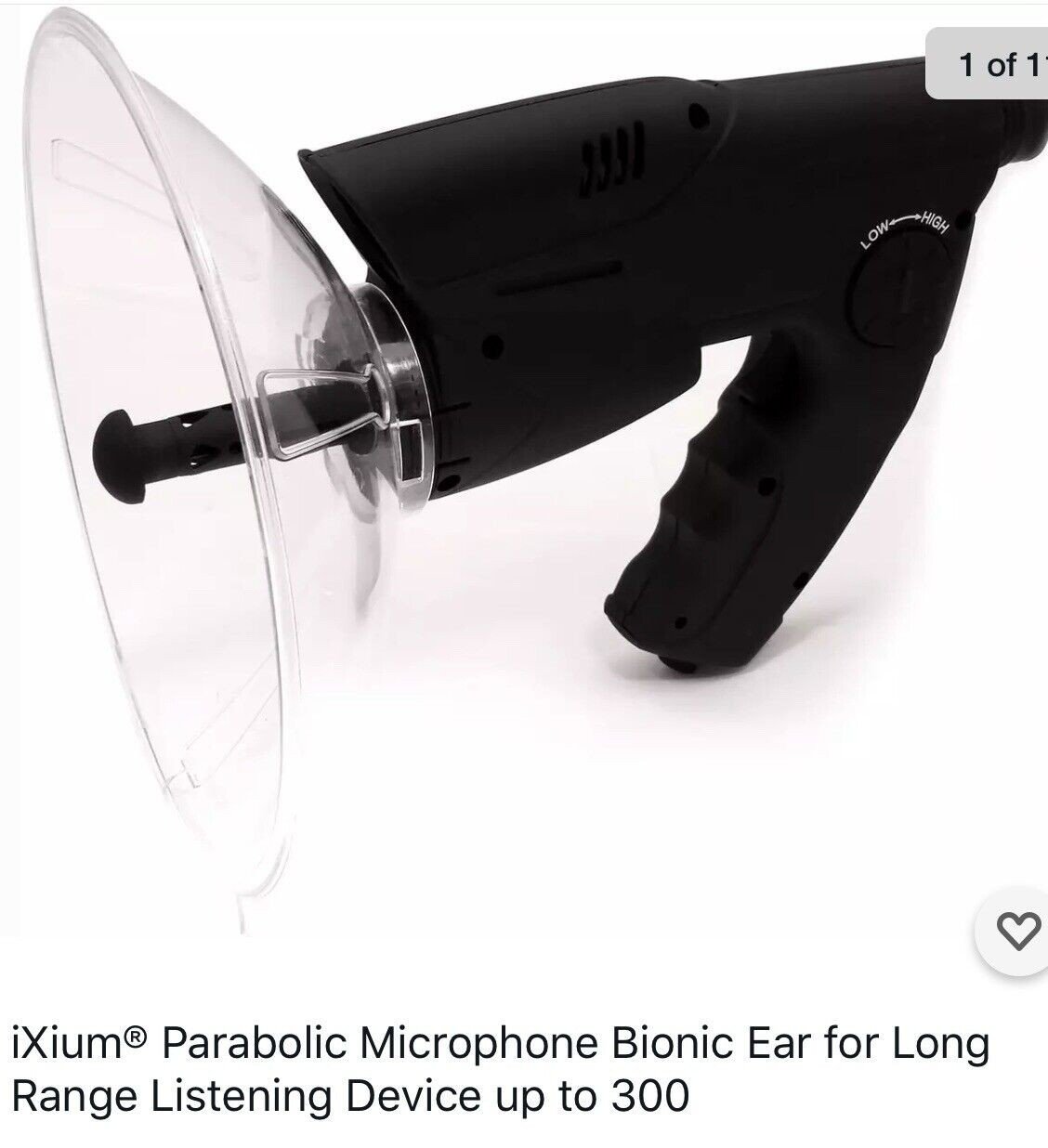100m Parabolic Spy Microphone for Clear Sound