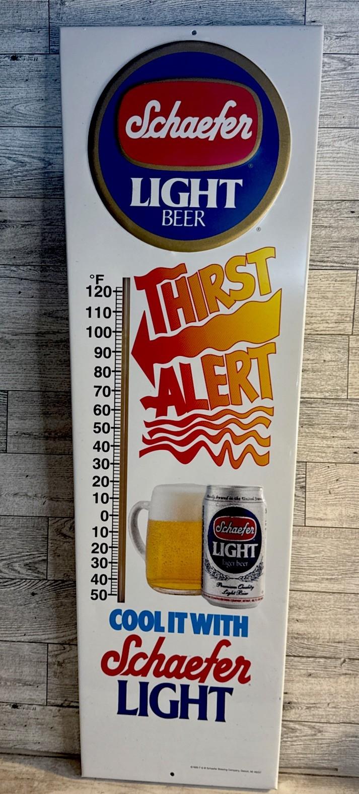 Schaefer Beer Vintage Thermometer - Classic Sign
