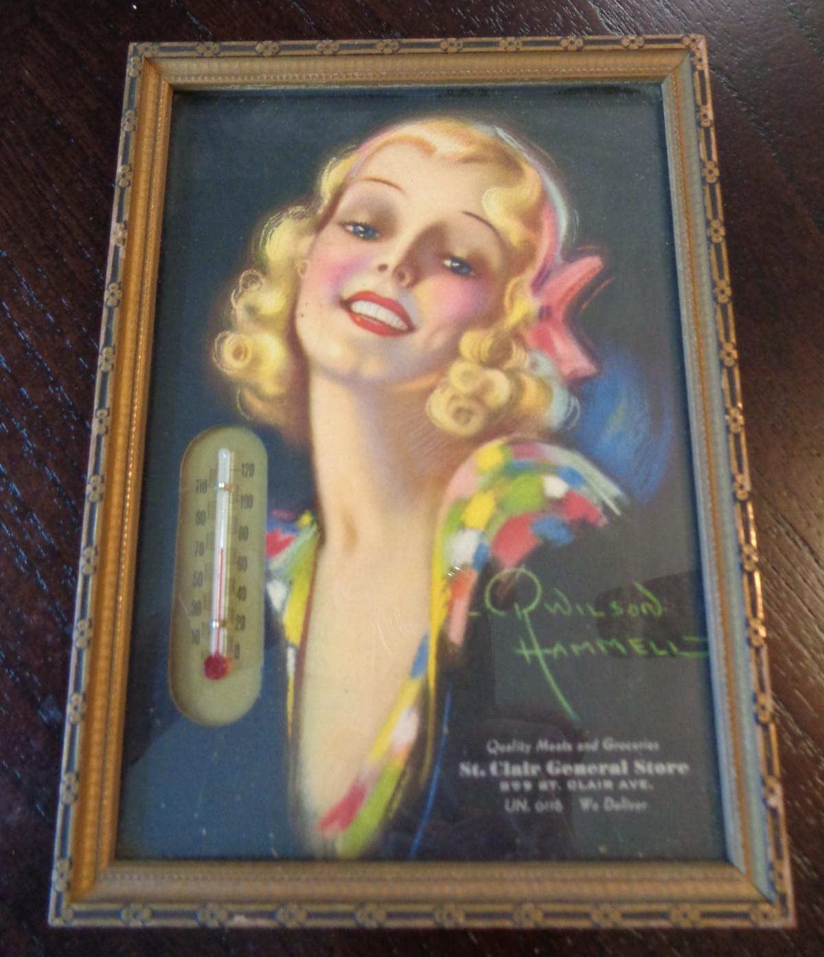 Vintage 'Laughing Eyes' Thermometer - Unique Collectible