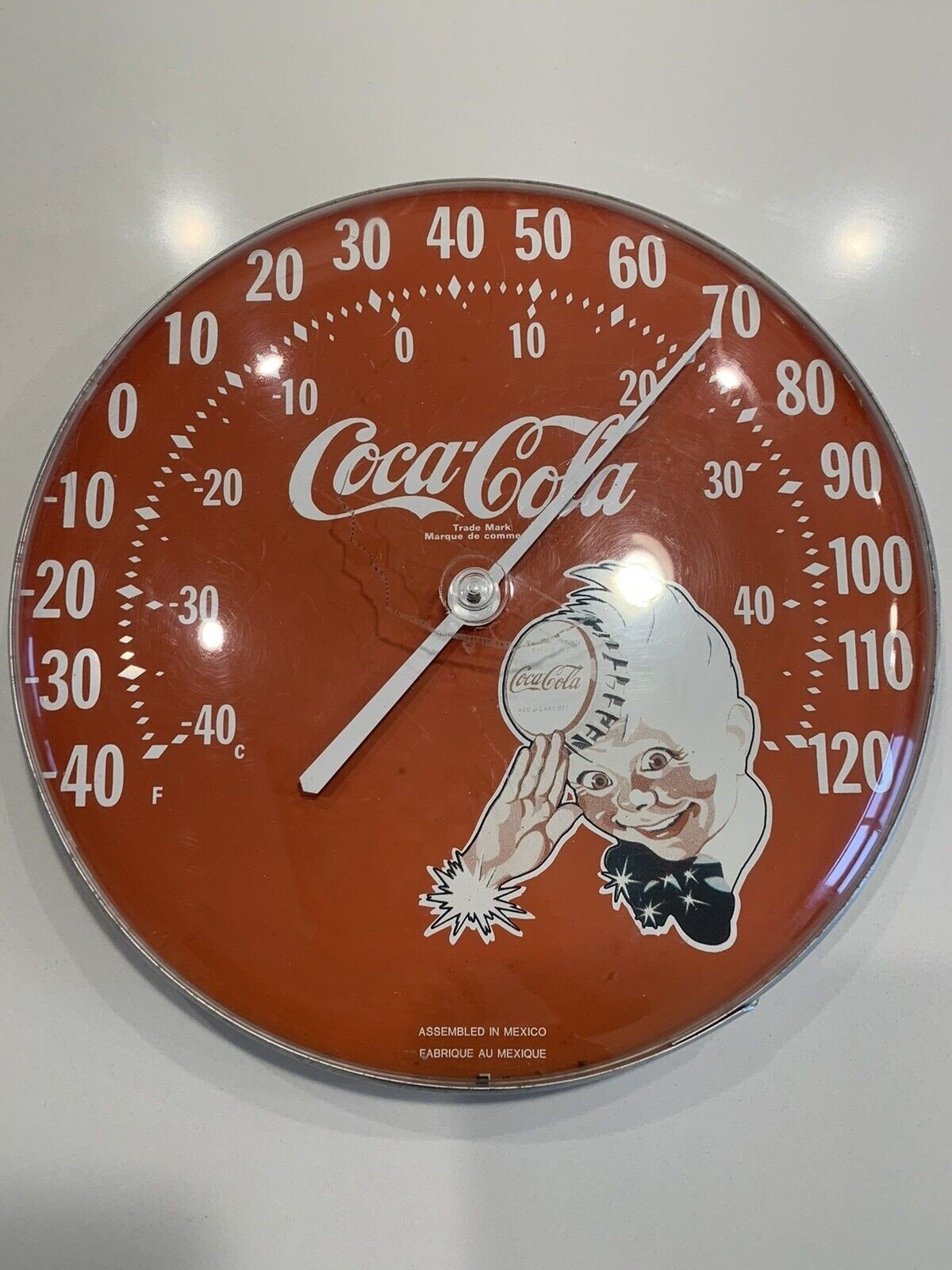 Vintage Coca Cola Sprite Boy Thermometer for Collectors
