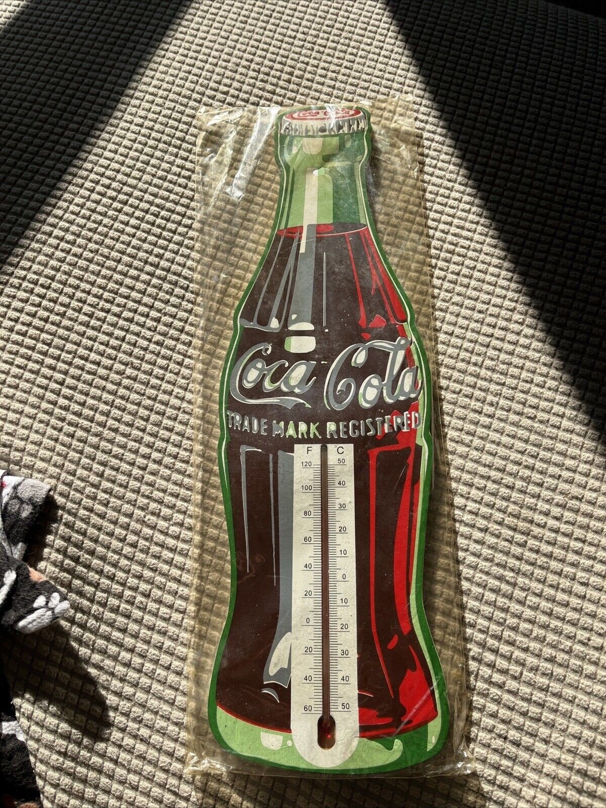 Vintage Coca-Cola Bottle Thermometer - Classic Decor
