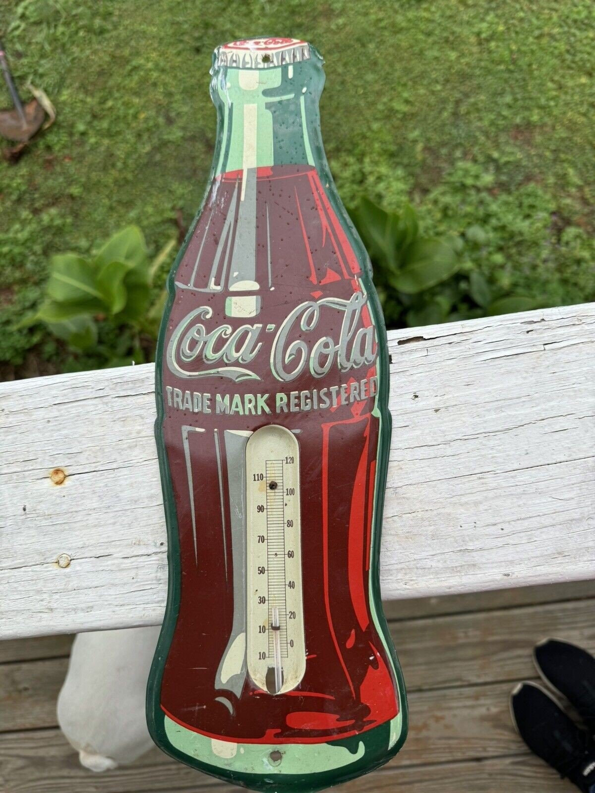 Coca Cola Vintage Metal Thermometer - Retro Charm