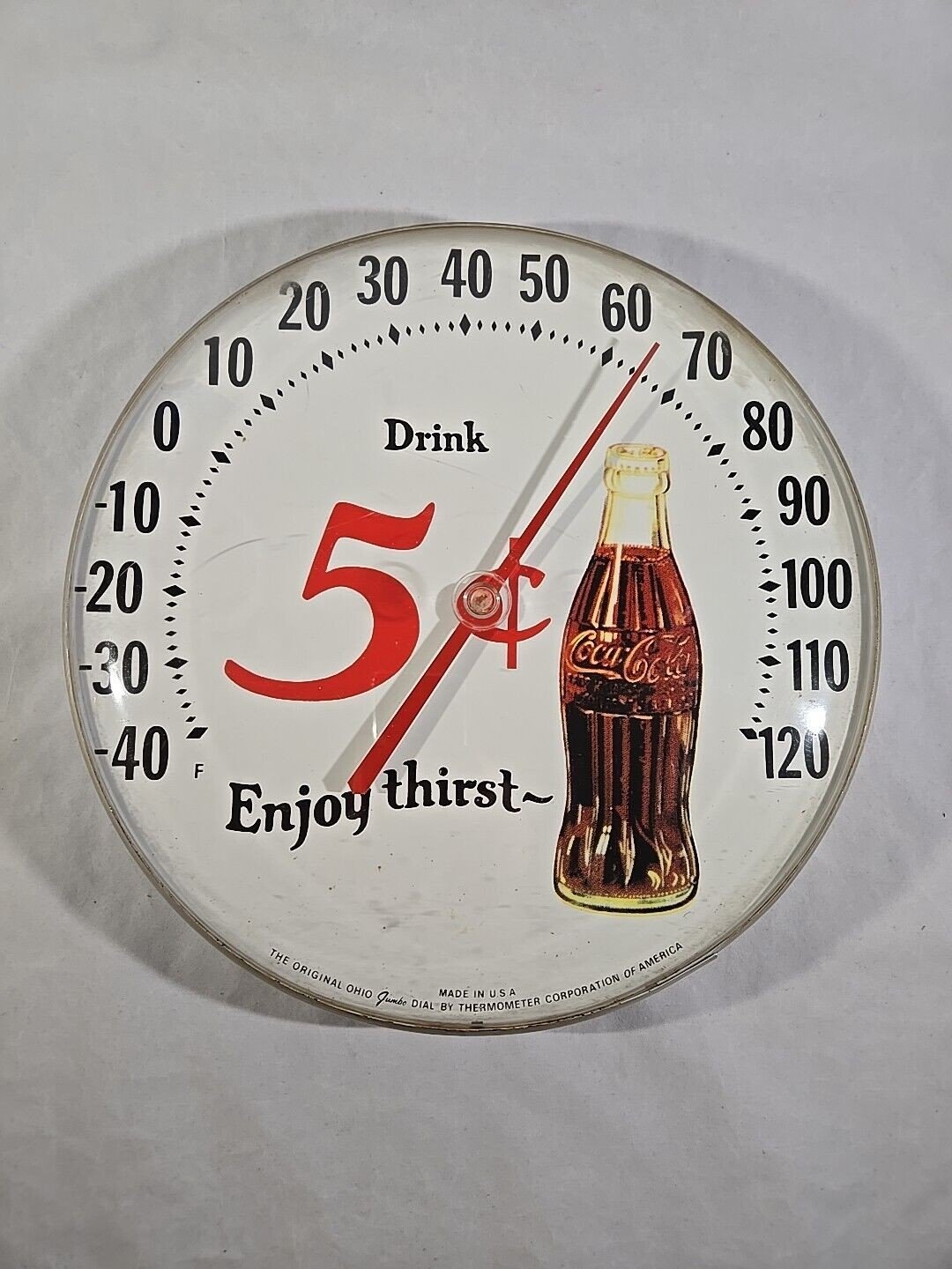 Coca Cola Vintage 12" Round Thermometer – Timeless Classic
