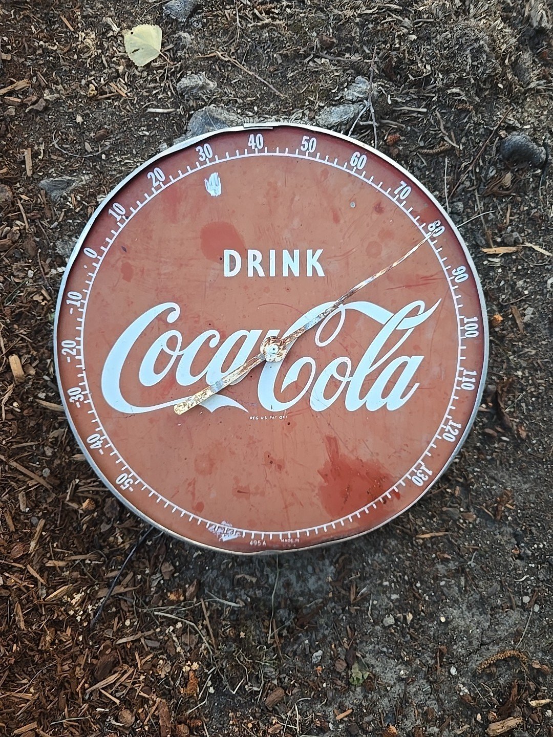 Vintage 50's Coca-Cola Thermometer – Shell Design