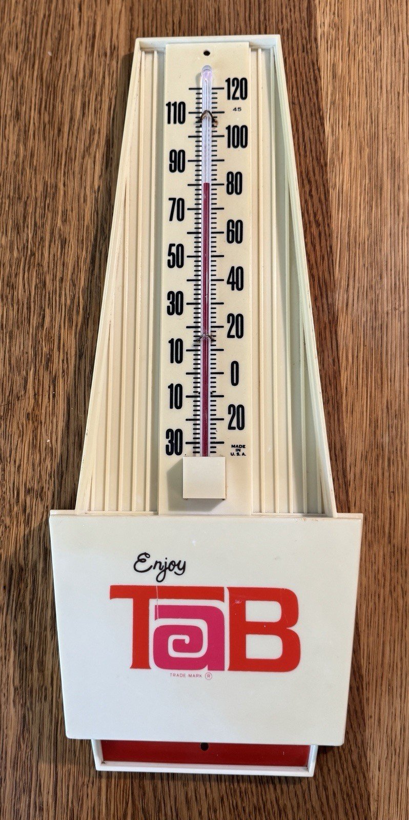 Tab Cola Vintage Thermometer Sign for Collectors