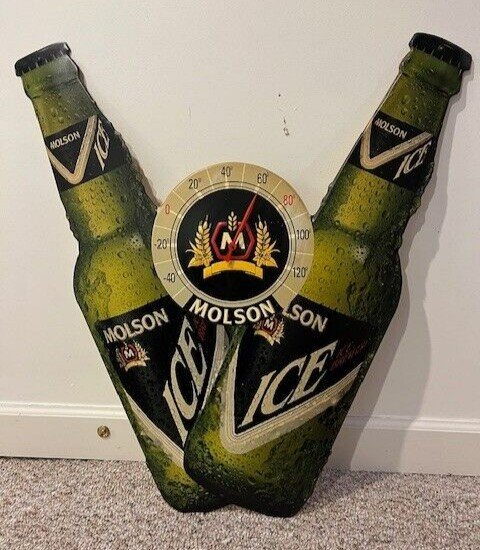 Molson Ice Vintage Beer Thermometer - Collectible Charm