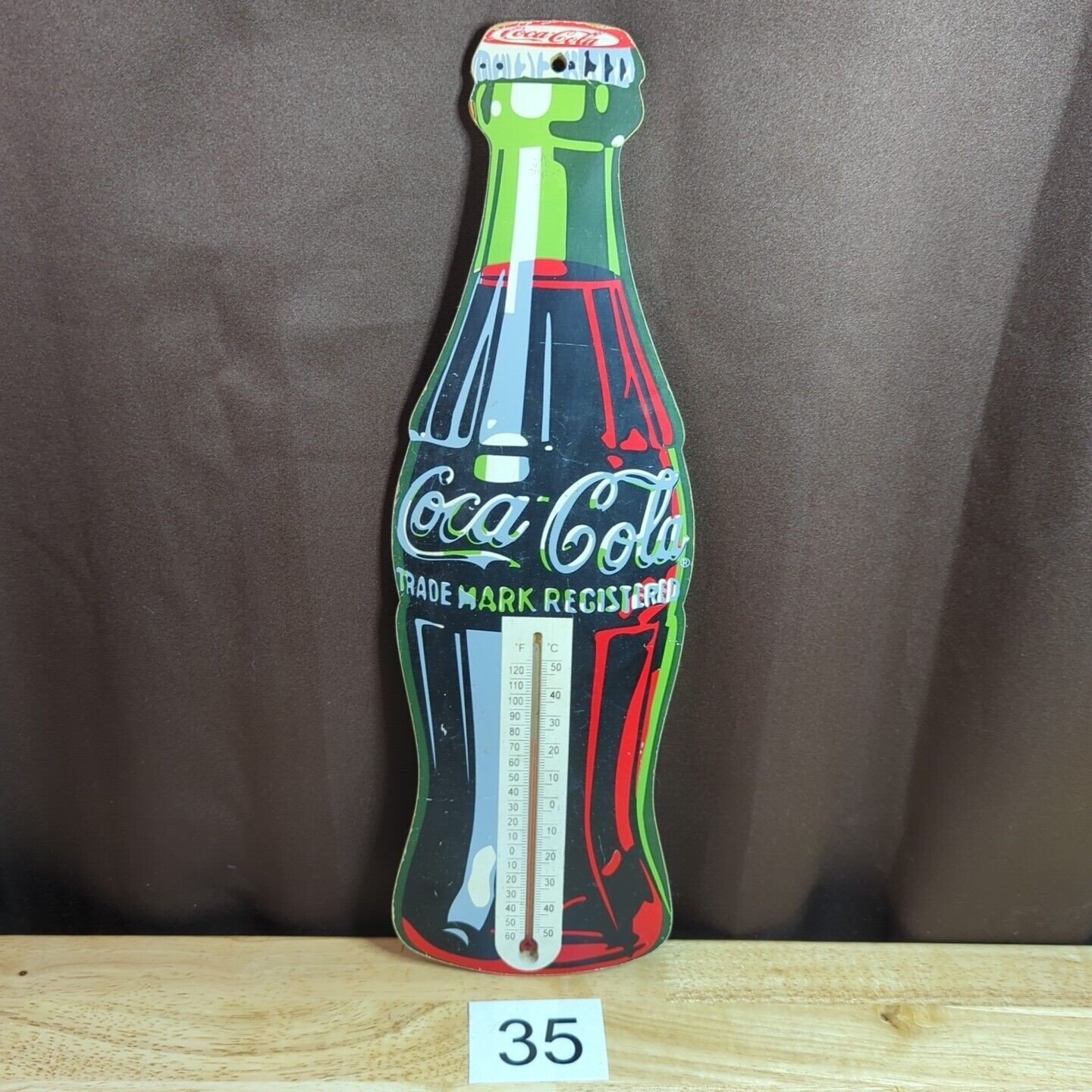 Coca-Cola Vintage Wooden Thermometer - Timeless Collectible