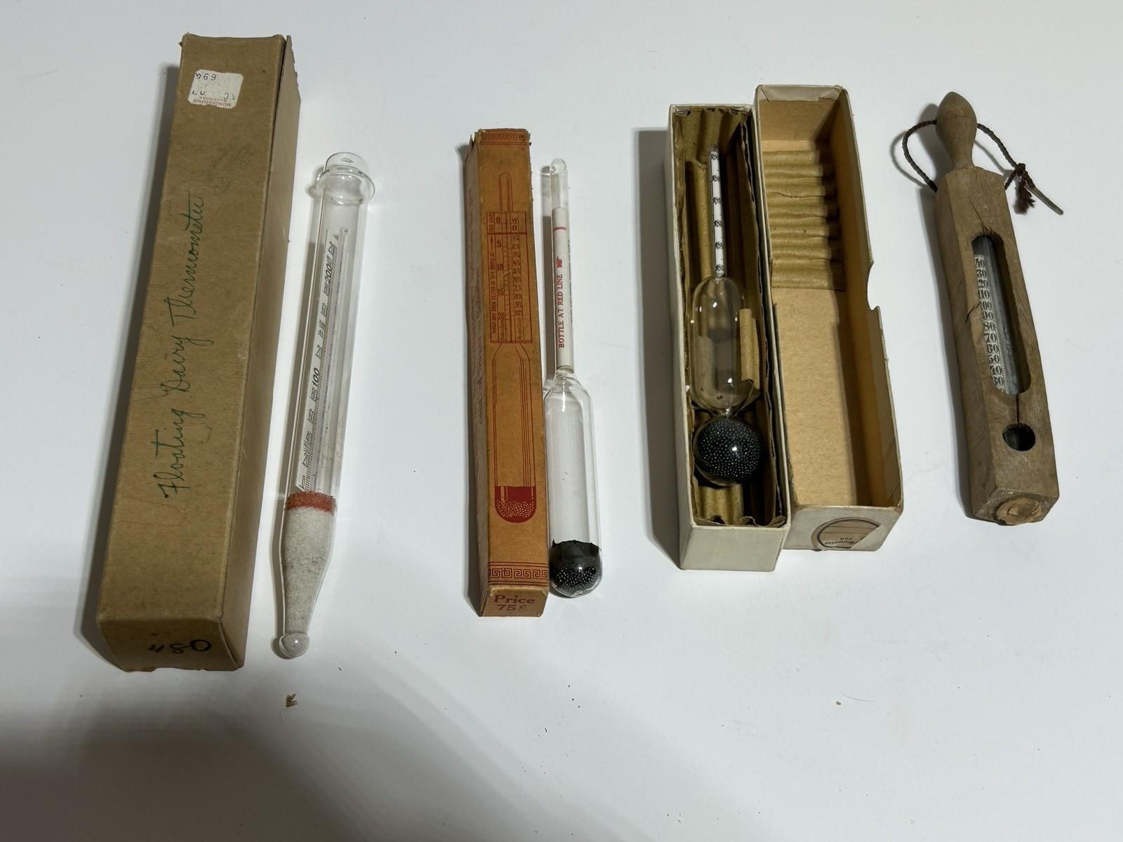 Vintage Kitchen Thermometers - Set of 4