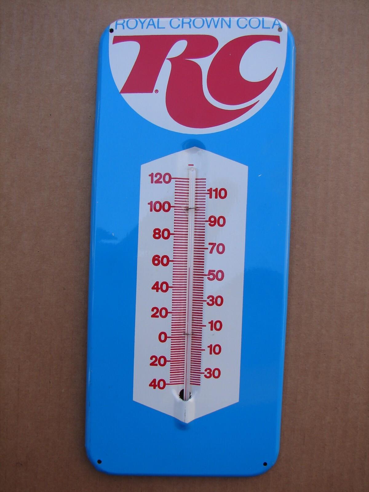 Vintage 1960s RC Royal Crown Cola Thermometer