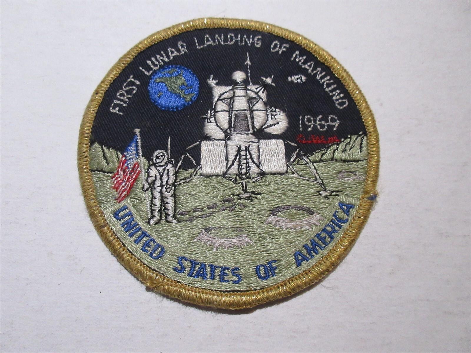 Apollo 11 Vintage Lunar Landing Patch - 4