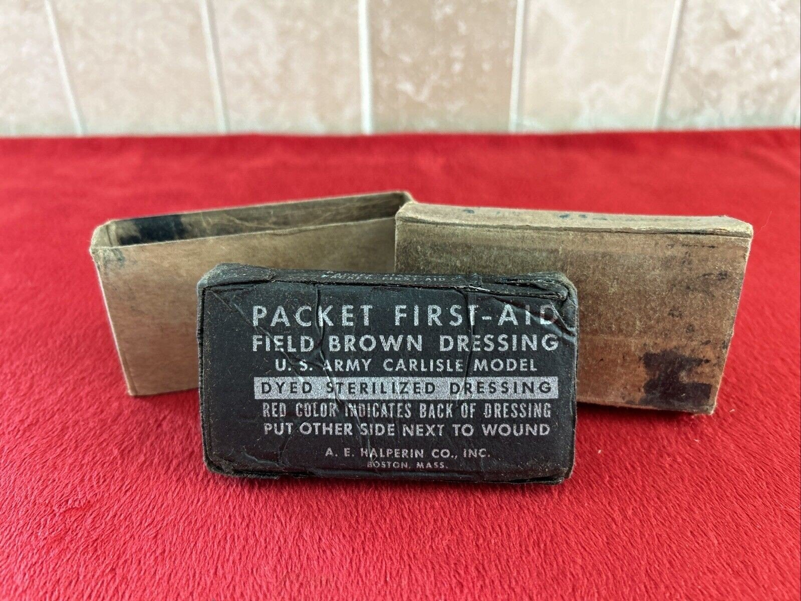 WWII US Army Carlisle Box First Aid Dressings