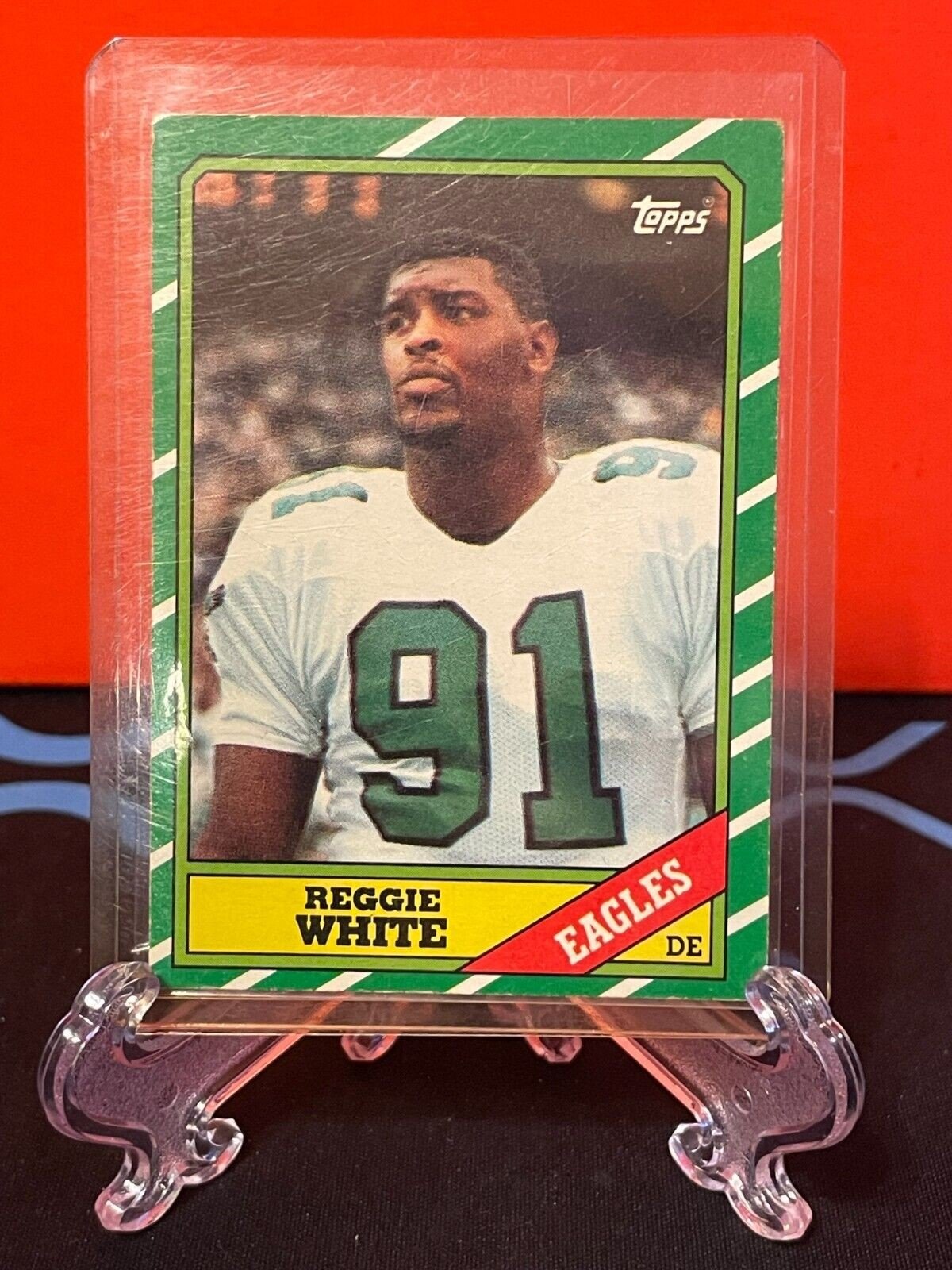 1986 Topps #275 Reggie White Rookie Card - Collectible Gem